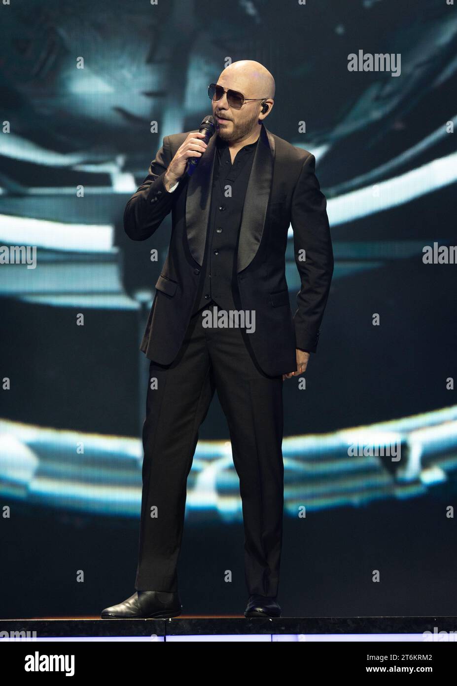MIAMI, FL-NOV 10: Pitbull performs during the Trilogy Tour at the ...