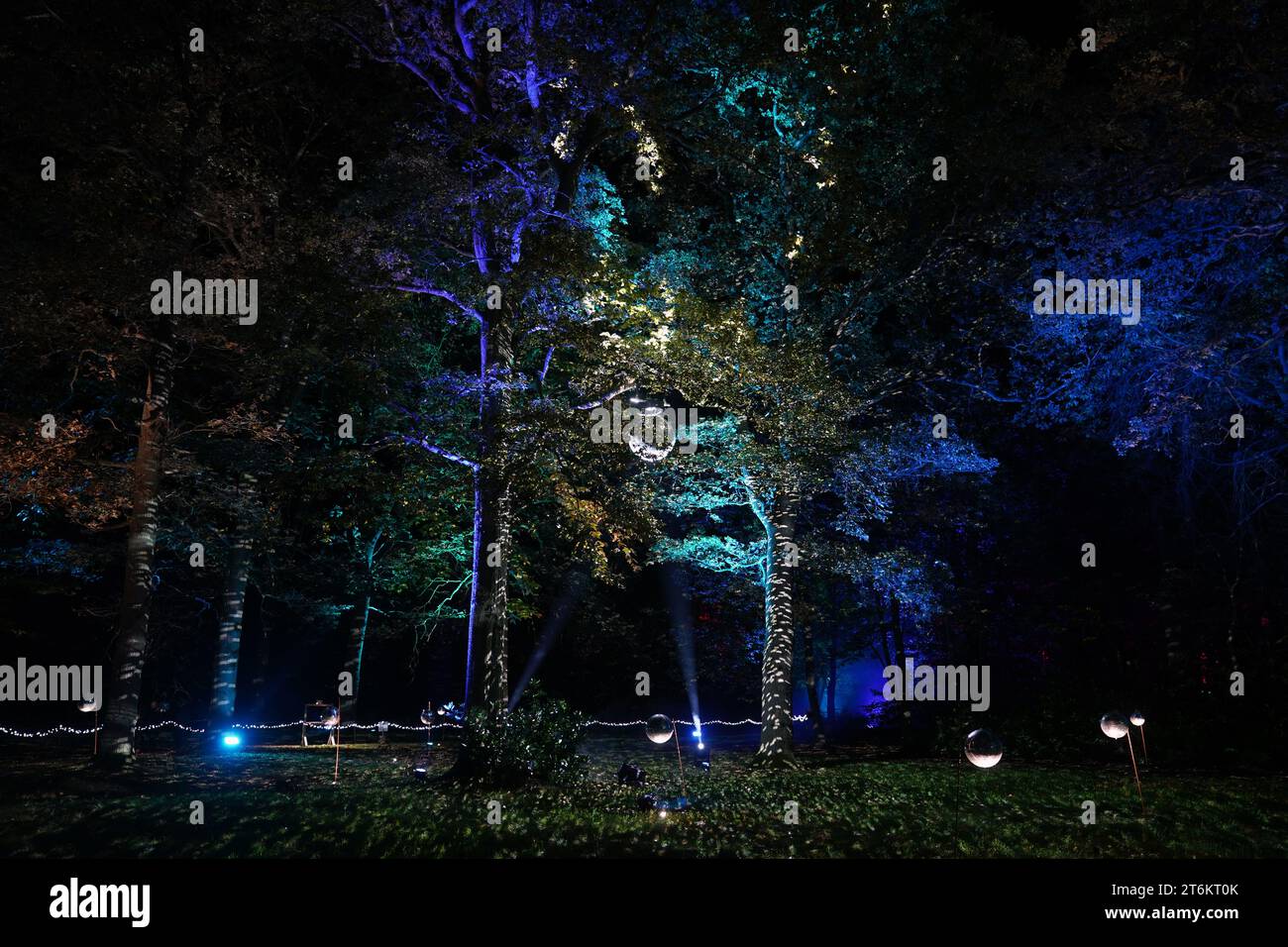 A light installation during a preview of Luminate Sandringham, the ...