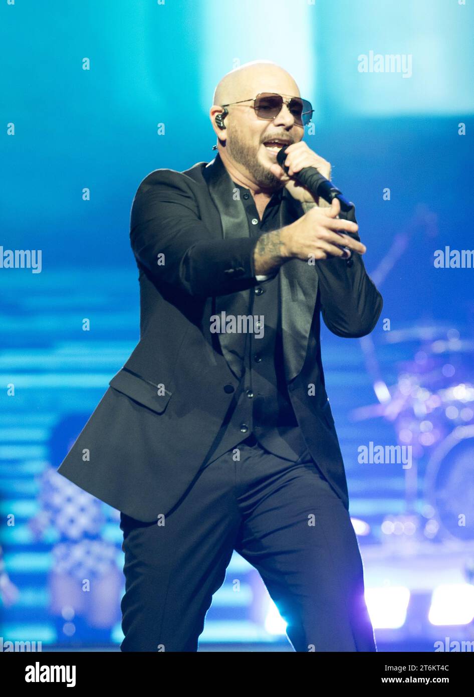 MIAMI, FL-NOV 10: Pitbull performs during the Trilogy Tour at the ...