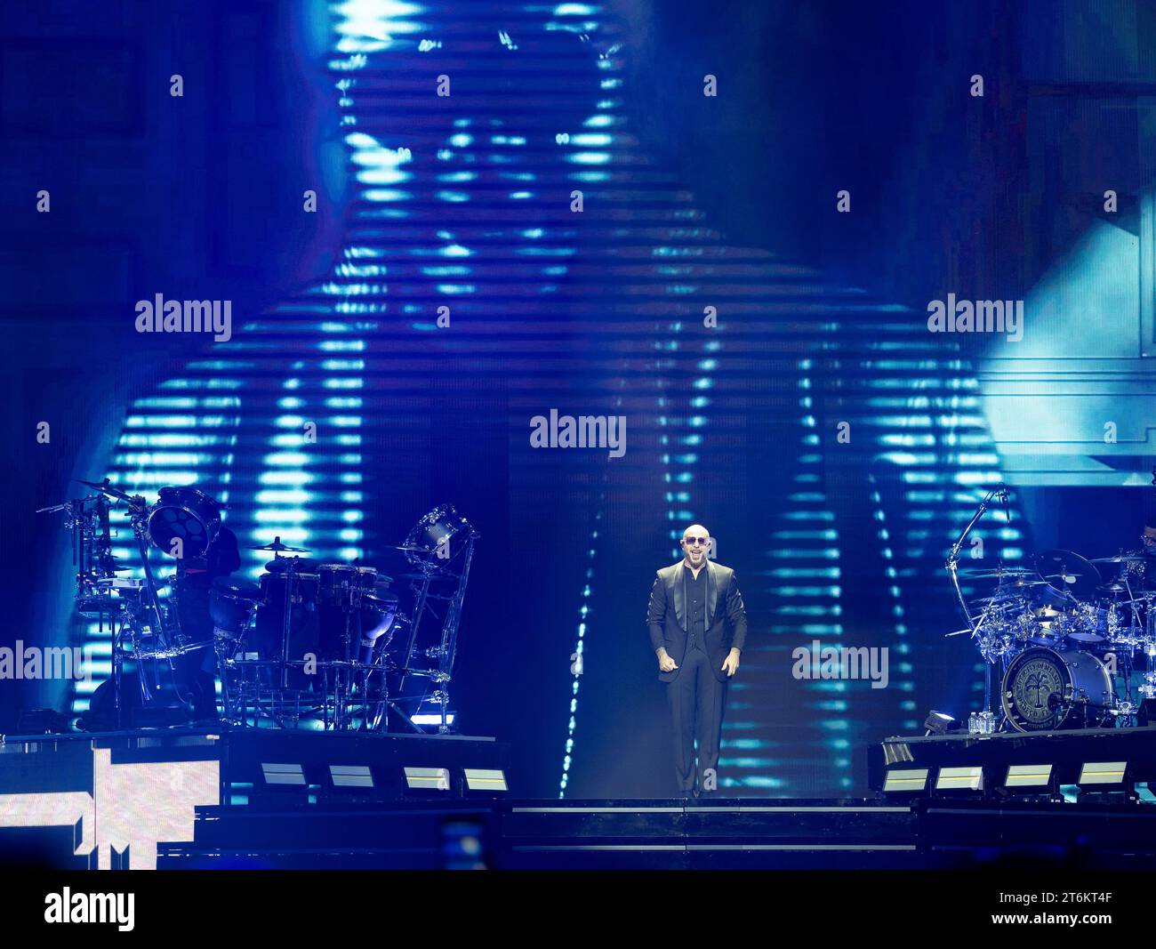 MIAMI, FL-NOV 10: Pitbull performs during the Trilogy Tour at the ...
