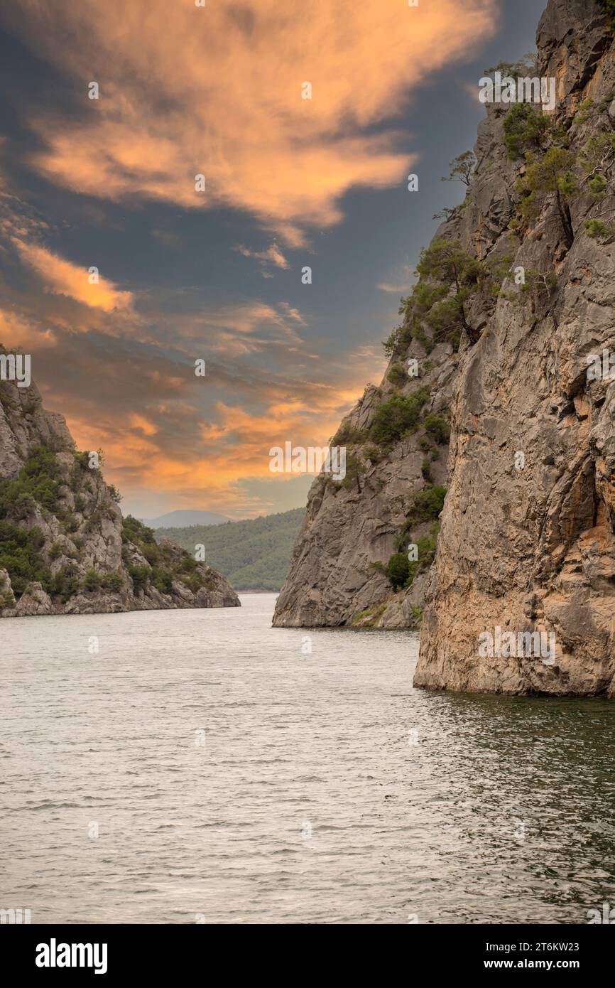 Vezirkopru canyon. Touristic canyon located on the Kızılırmak river ...