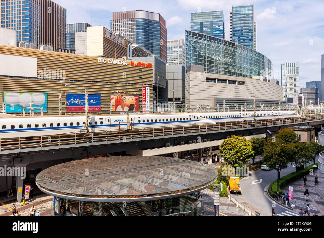 Tokyo, Japan - September 26, 2023: Shinkansen N700 high-speed trains ...