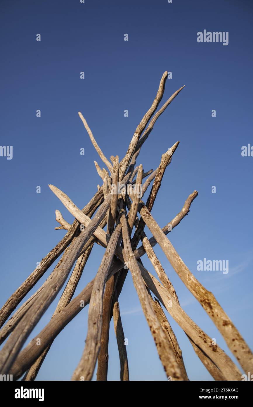 Sami people culture Traditional wooden buildings and structures Stock ...