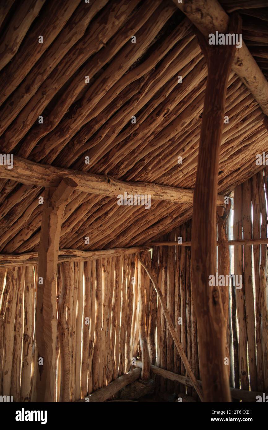 Sami people culture Traditional wooden buildings and structures Stock ...