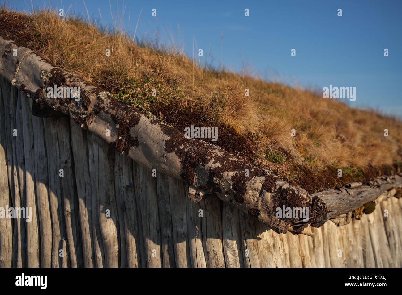 Sami people culture Traditional wooden buildings and structures Stock ...