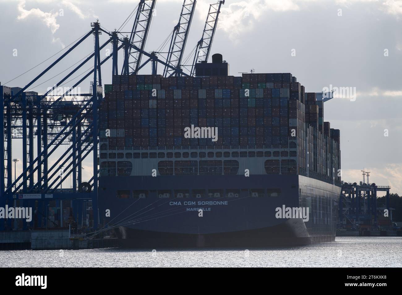 CMA CGM Sorbonne container ship in Baltic Hub, former Deepwater ...