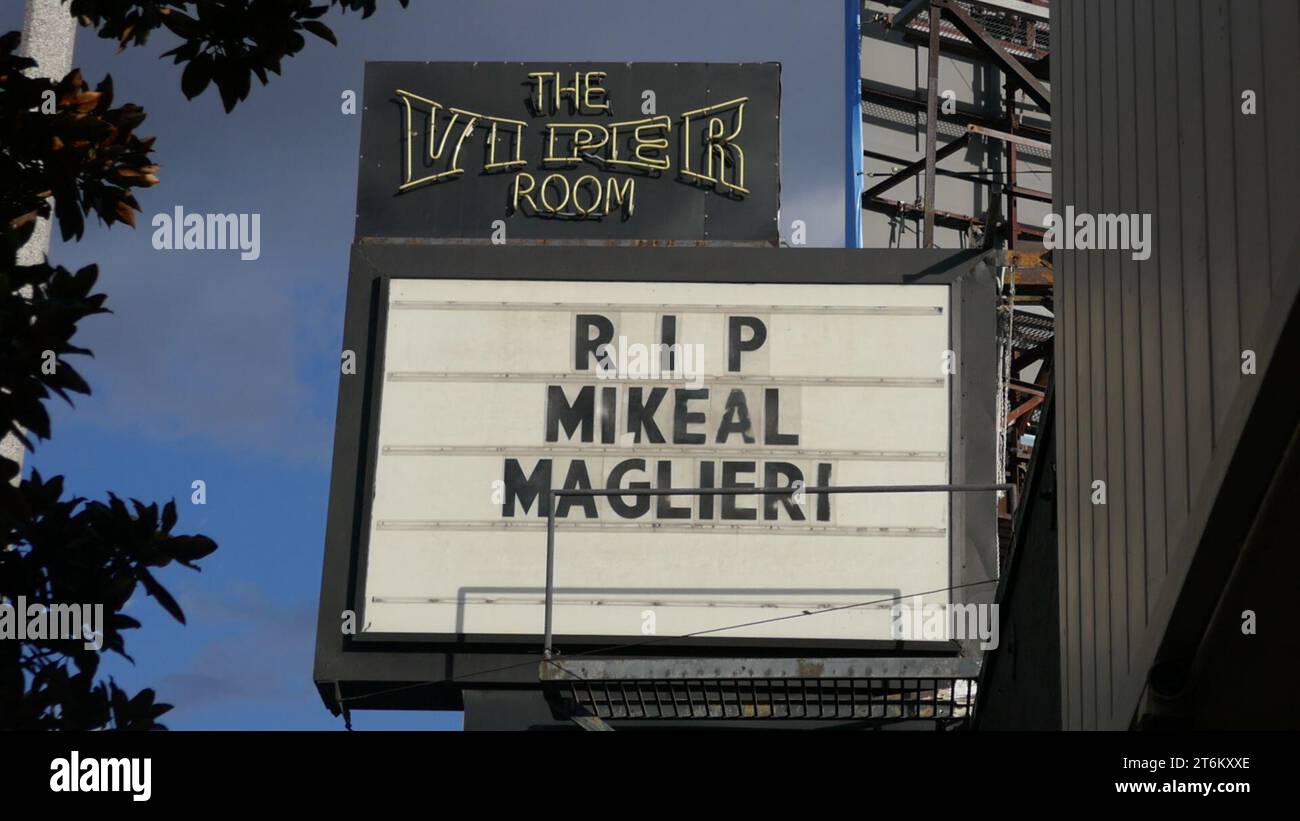 Los Angeles, California, USA 7th November 2023 RIP Mikel Maglieri ...