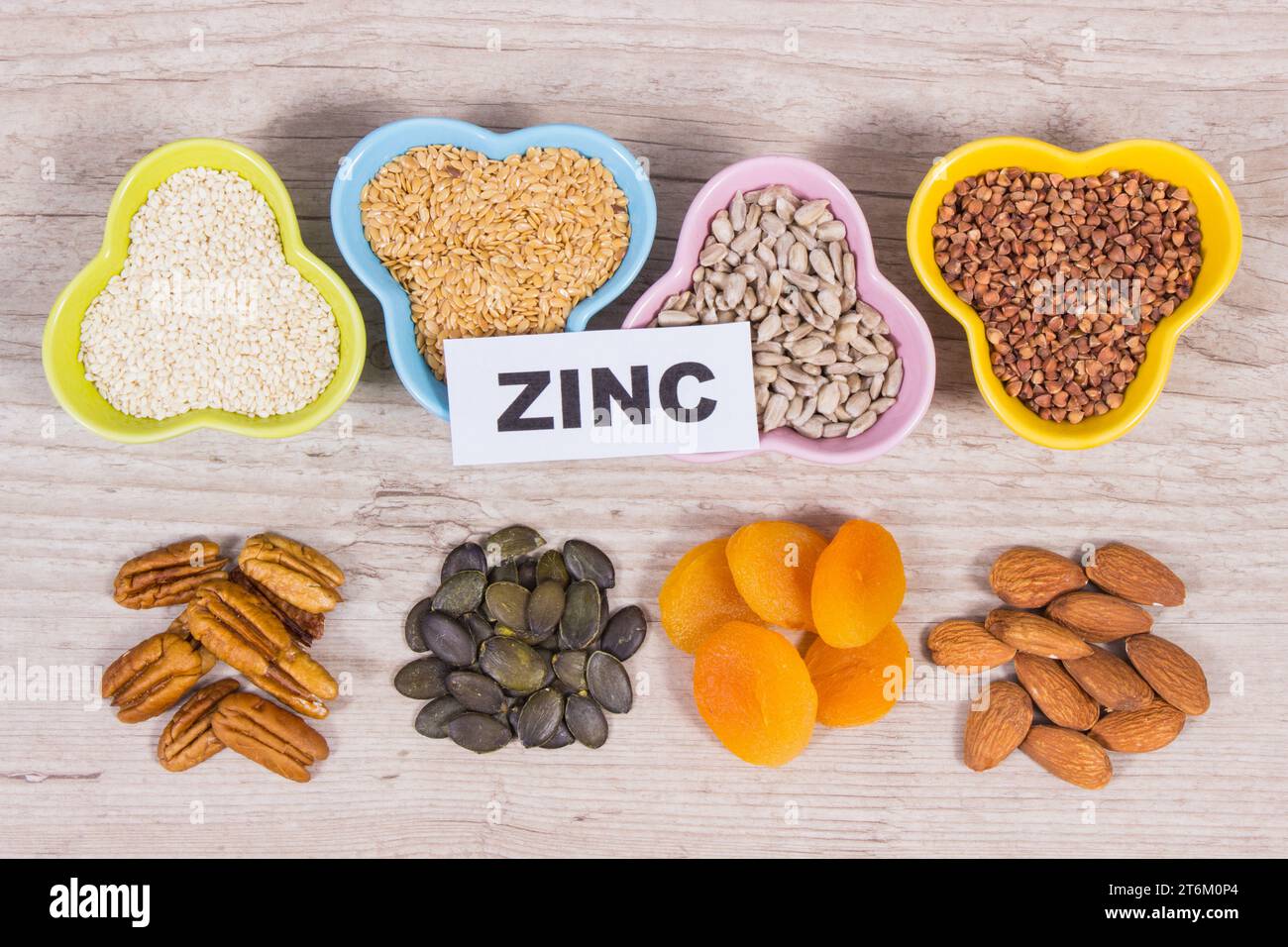 Healthy food as source natural zinc, dietary fiber and other vitamins ...