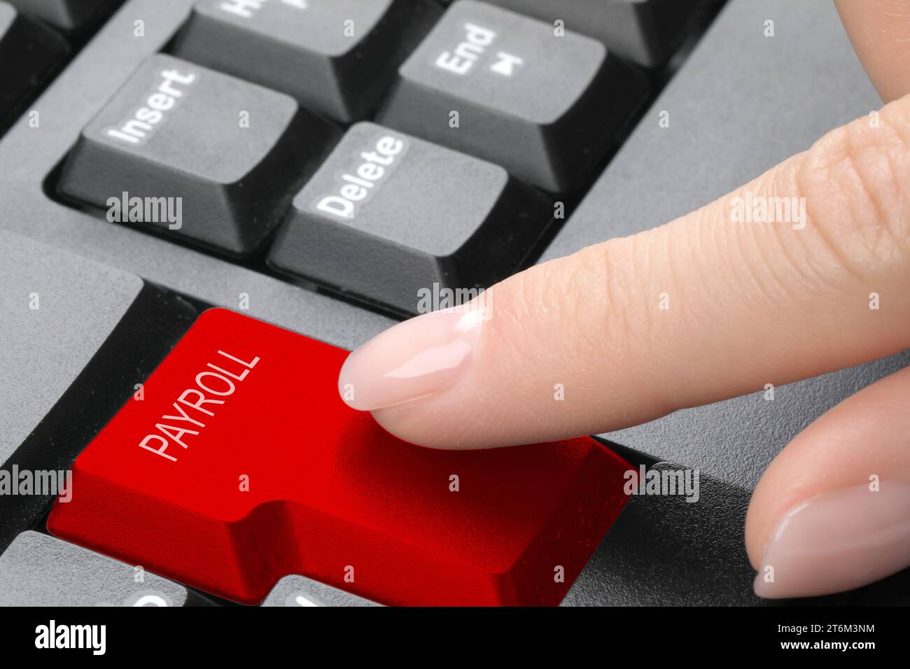 Hand press red account button hi-res stock photography and images - Alamy