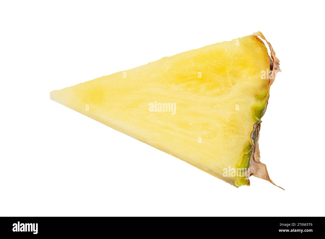 Pineapple slice isolated. Cut pineapples on white background. File ...