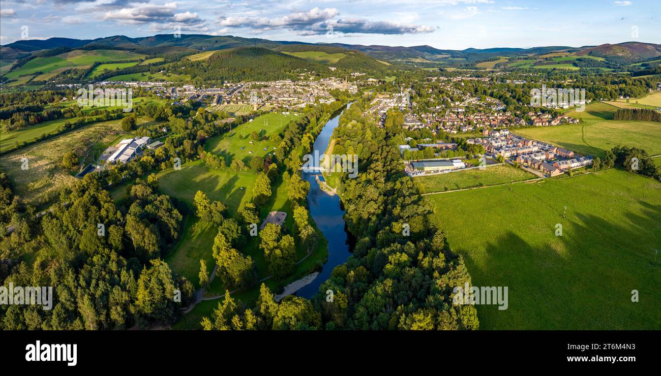 Neidpath Castle, Peebles, Scottish Borders, Scotland, UK Stock Photo ...