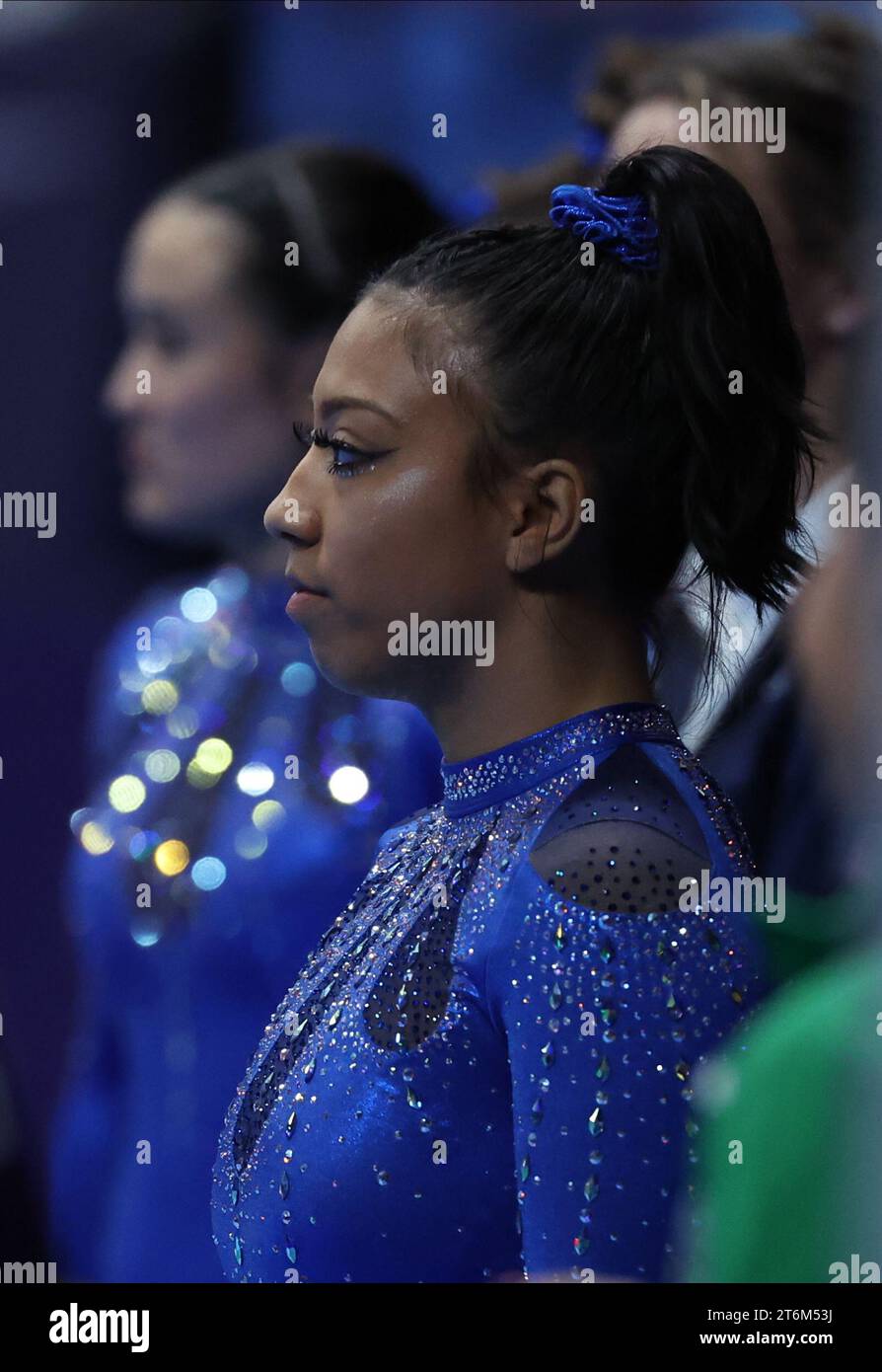 Birmingham, UK. 10 November, 2023. USA's Aliah Raga Nobuhara competes ...