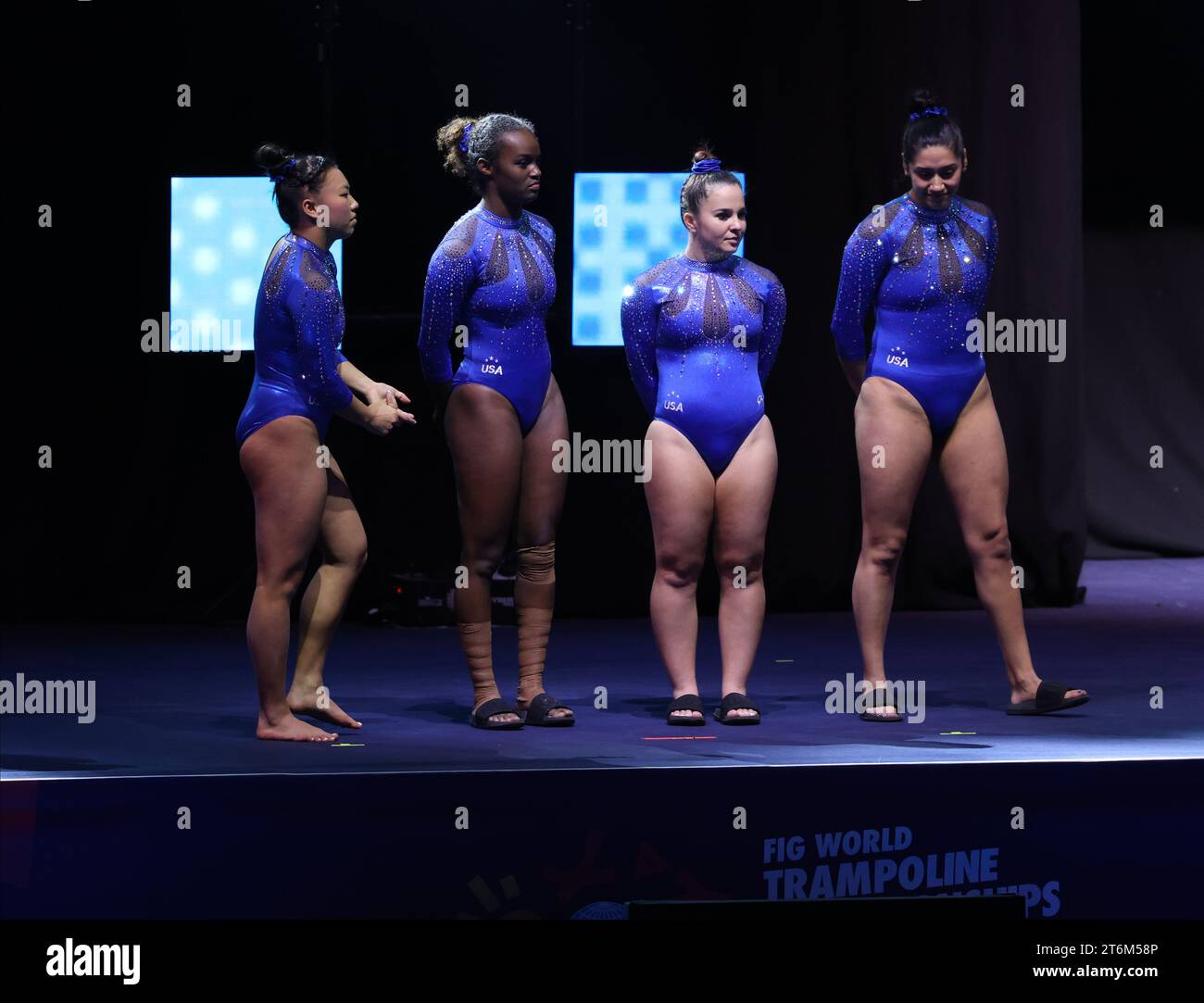 Birmingham, UK. 10 November, 2023. Miah Bruns, Tia Taylor, Maelie ...