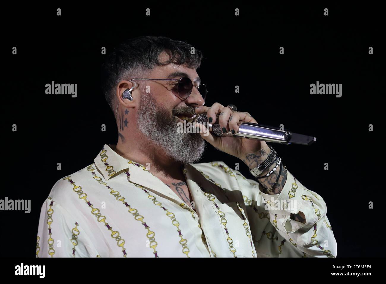 Paul Würdig alias Sido bei einem Konzert in der Max-Schmeling-Halle in ...