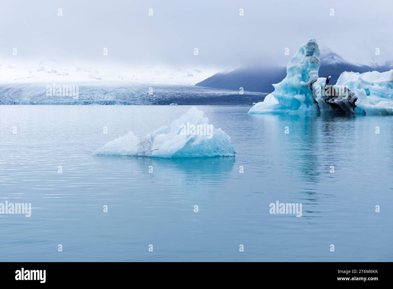 Lonely iceberg in the middle of an arctic lake in Iceland Stock Photo ...