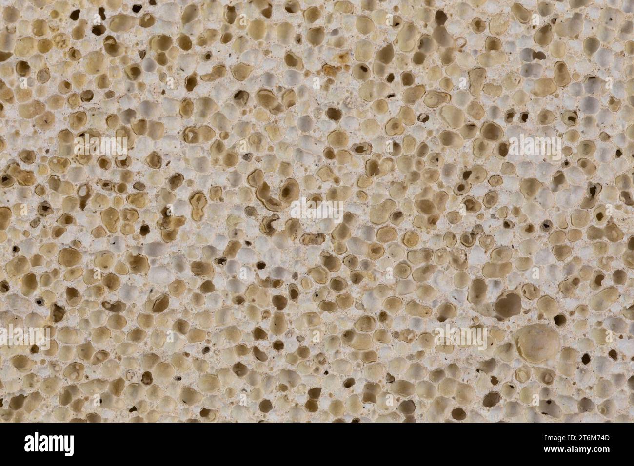 dirty pumice with peeled skin inside pores, macro texture and full ...