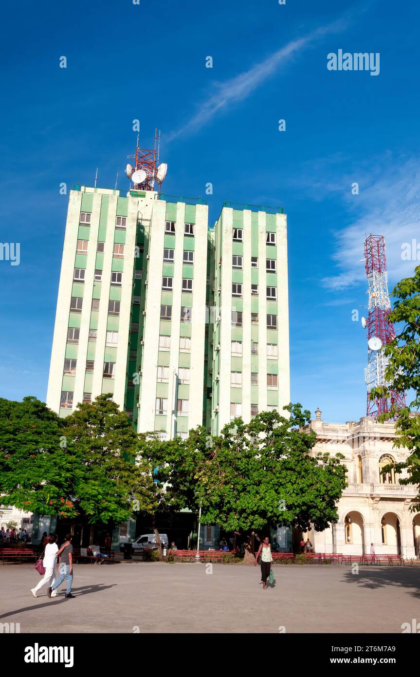 Santa Clara, Cuba, 2011, Facade of the Hotel Santa Clara Libre in the ...