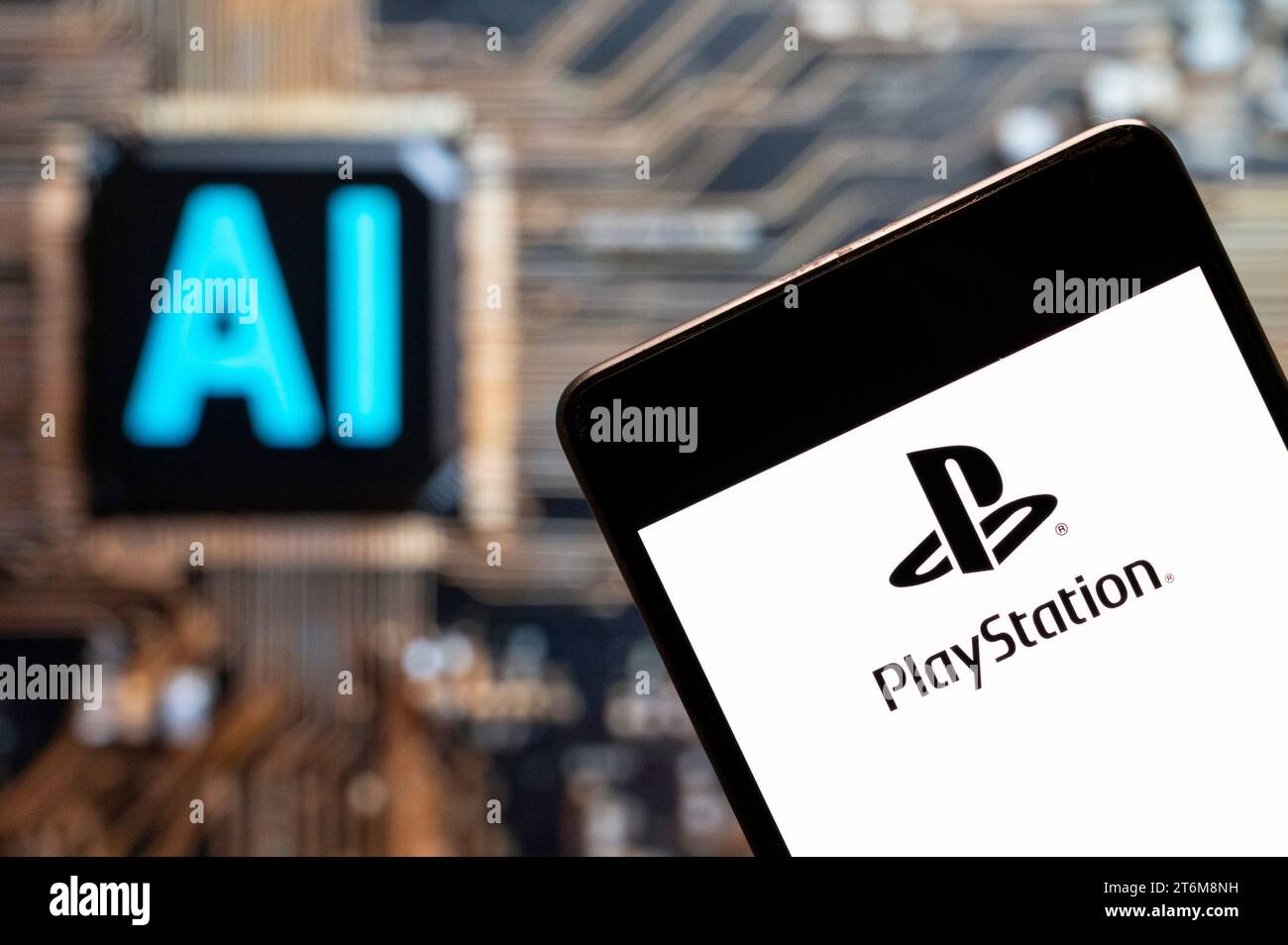 In this photo illustration, the Japanese video gaming brand created and ...