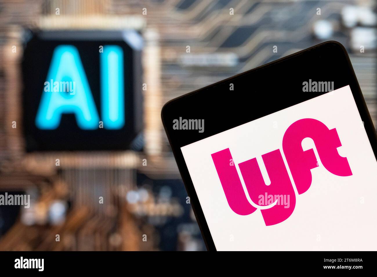 In this photo illustration, the American company offering mobility as a ...