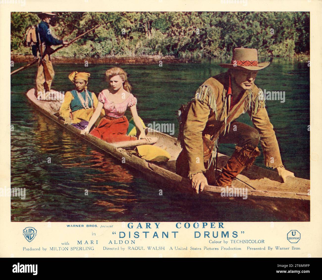 MARI ALDON and GARY COOPER as Captain Quincy Wyatt in DISTANT DRUMS ...