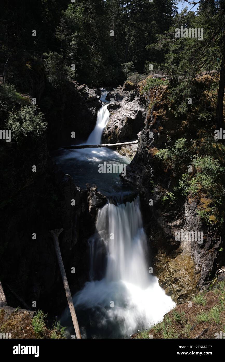 Little Qualicum Falls- Provincial Park (Vancouver Island) Canada Stock ...