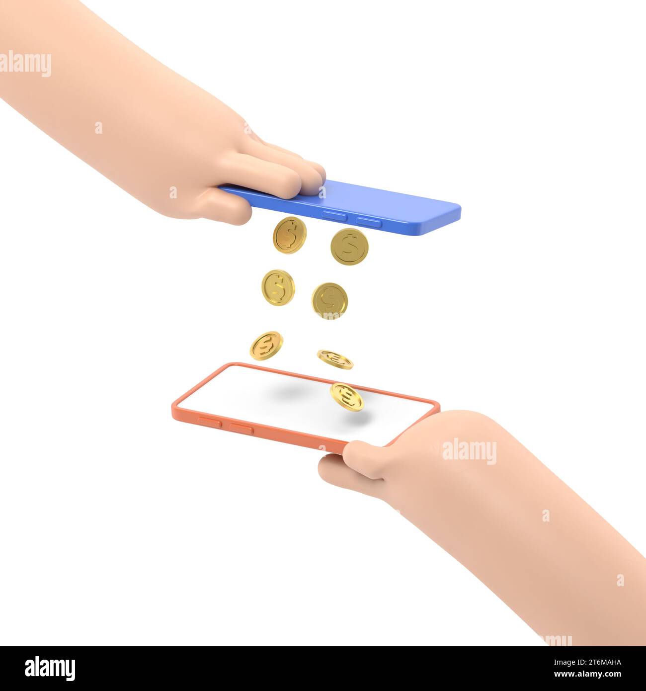Mobile payment money transfer flat 3d isometry isometric financial ...
