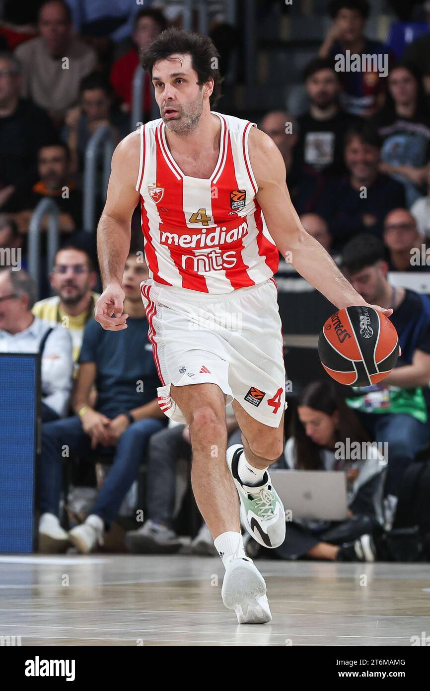 Milos Teodosic of Crvena Zvezda Meridianbet Belgrade in action during ...