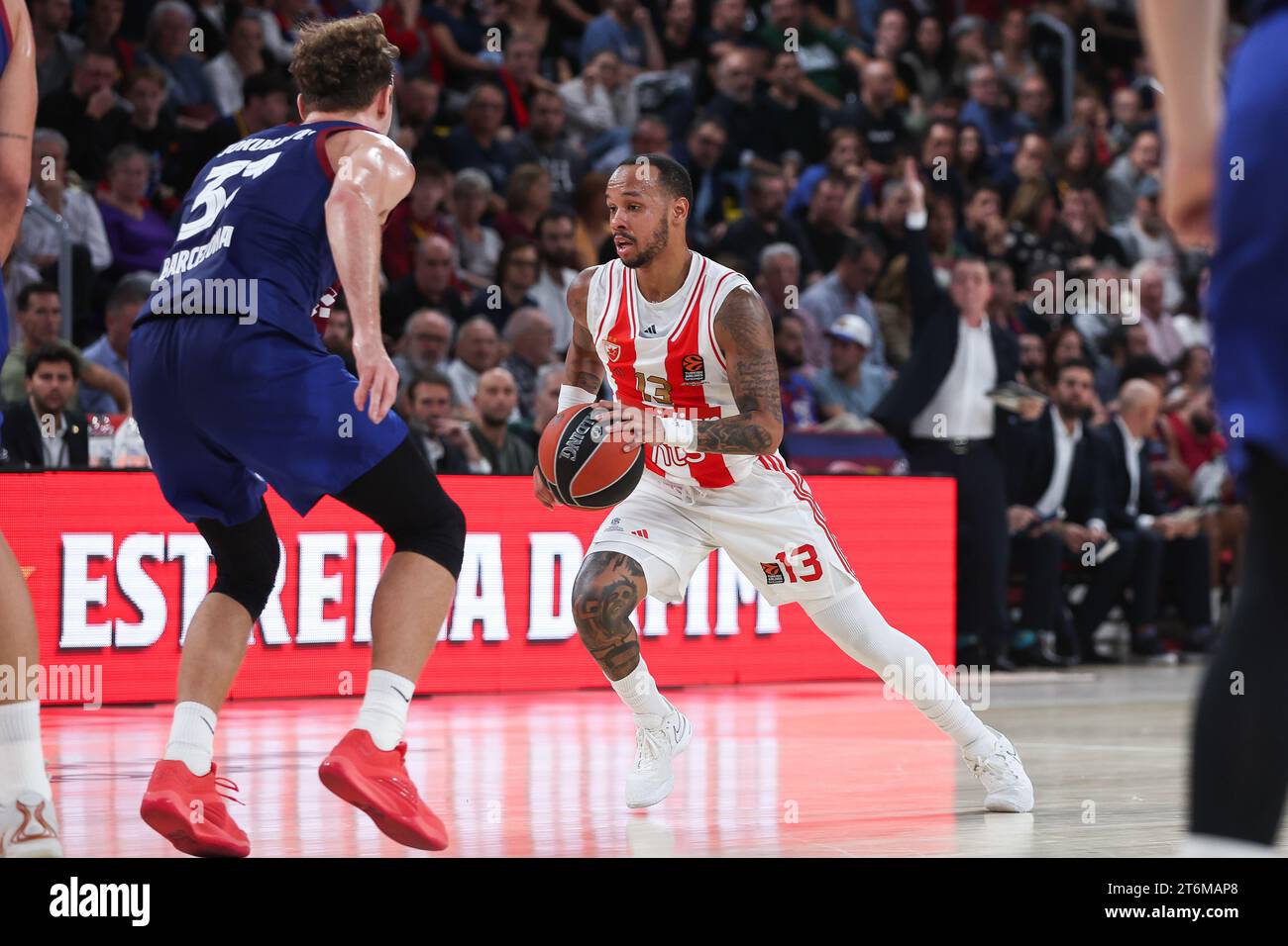 Shabazz Napier of Crvena Zvezda Meridianbet Belgrade in action during ...
