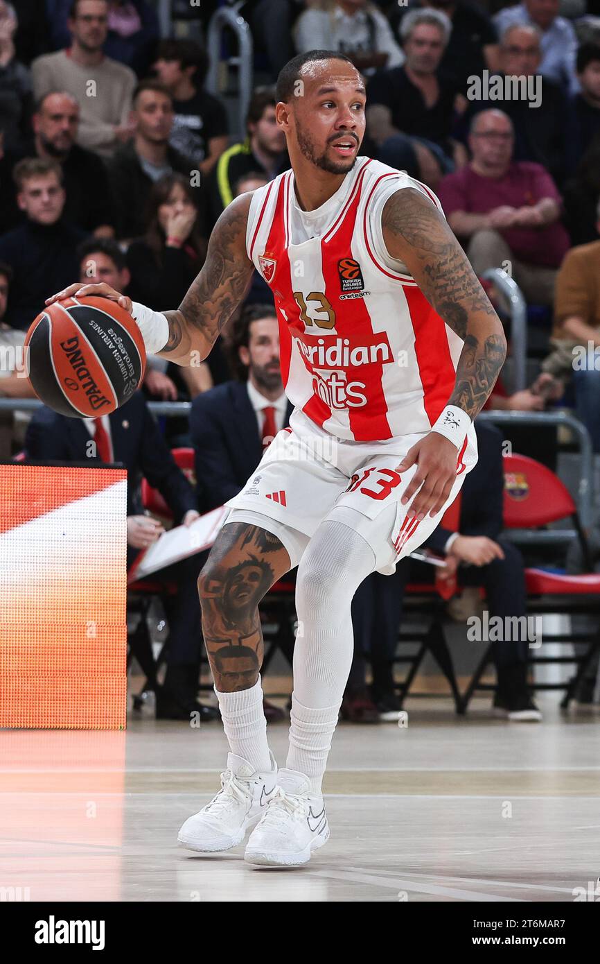 Shabazz Napier of Crvena Zvezda Meridianbet Belgrade in action during ...