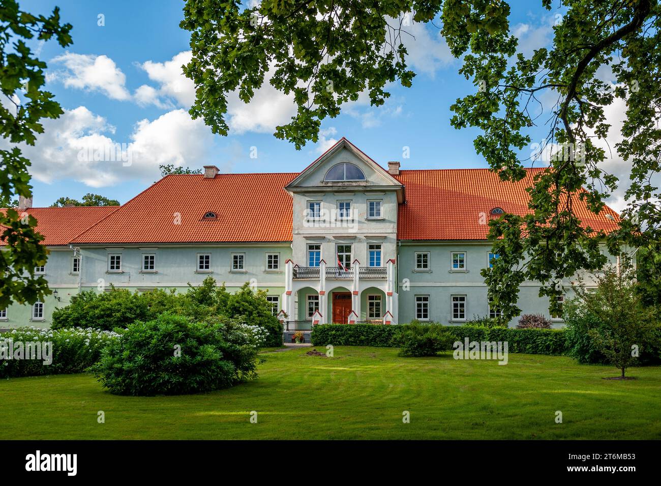 Pope manor built in Neo-Gothic style. School works in the Manor House ...
