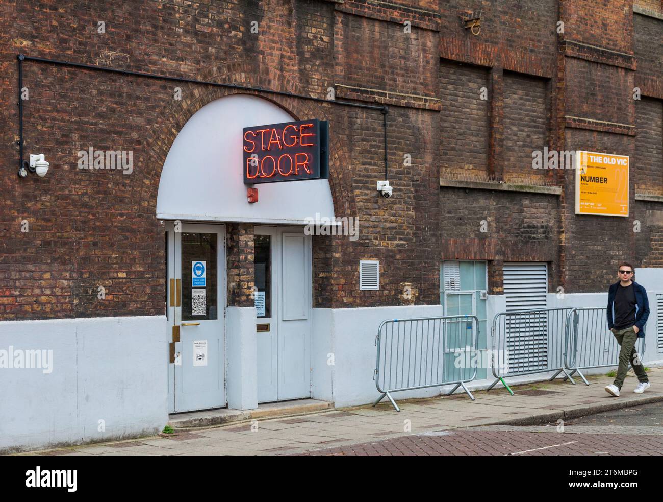 The Stage Door entrance to the Old Vic Theatre in London,England,UK ...