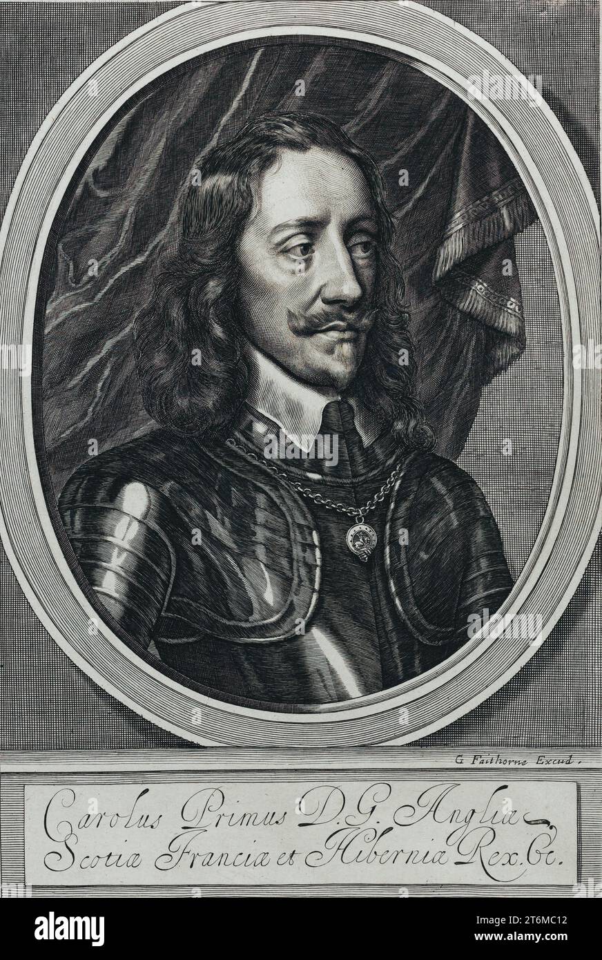 Ancient portrait of King Charles I Stock Photo - Alamy