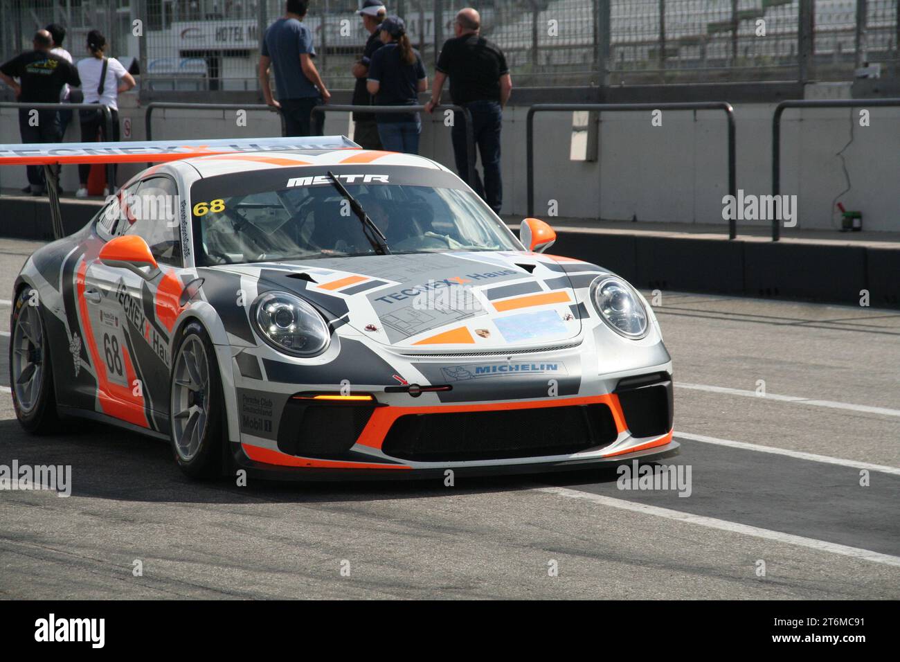 Racing car front view Stock Photo - Alamy