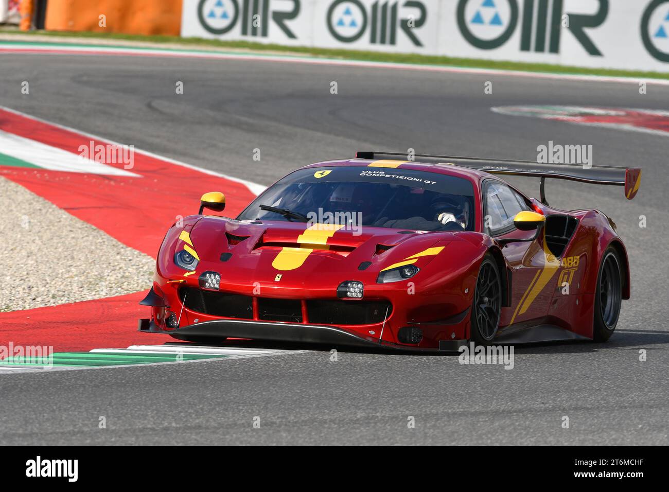 Scarperia - Italy, 28 October 2023: Ferrari 488 GT3 in action at the ...