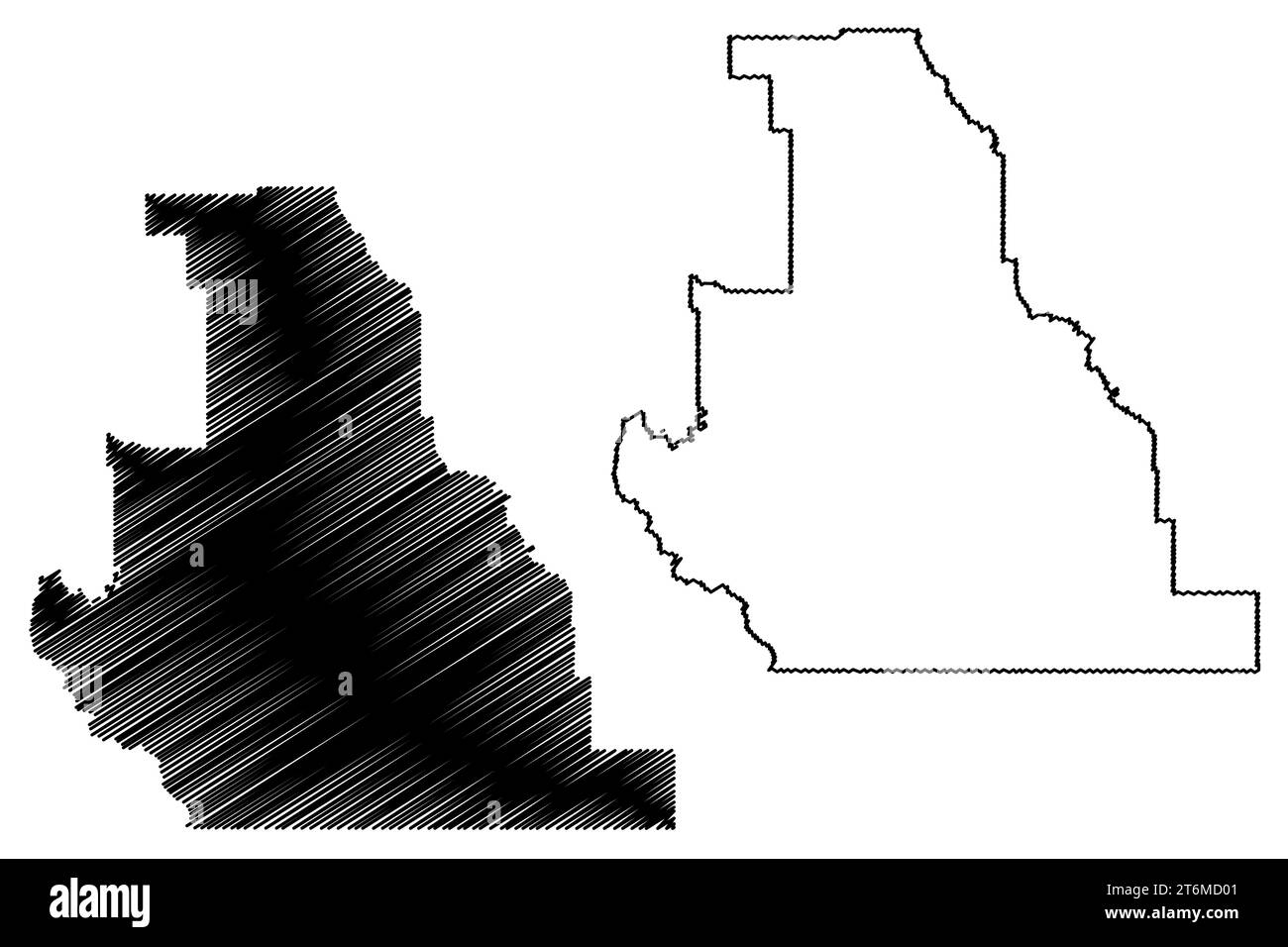 Division No. 3 (Canada, Alberta Province, North America) map vector ...