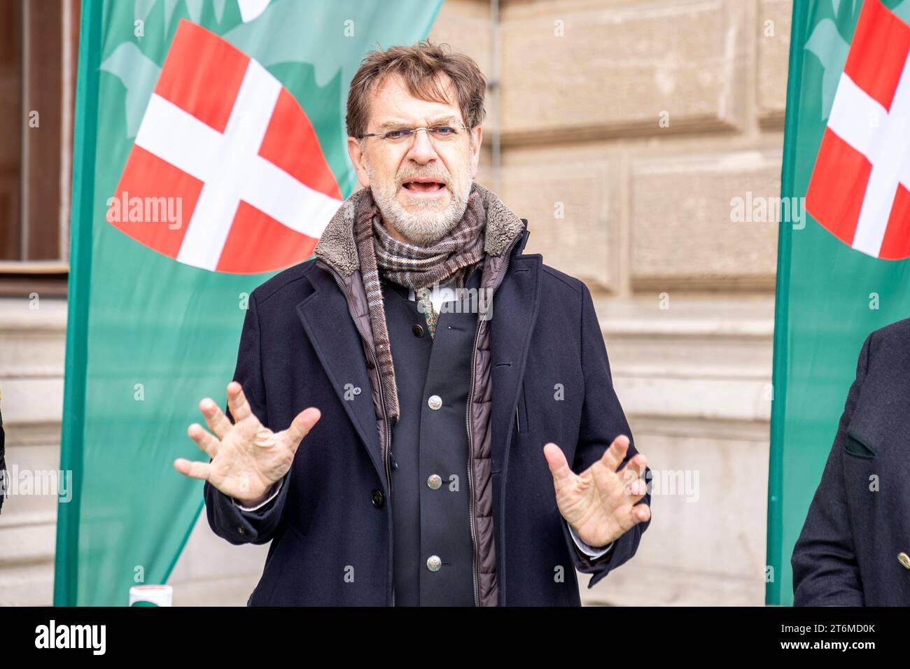 Wien, Österreich. 11. November 2023. Pressetermin des Vereins der Steirer in Wien, Salzader beim ...