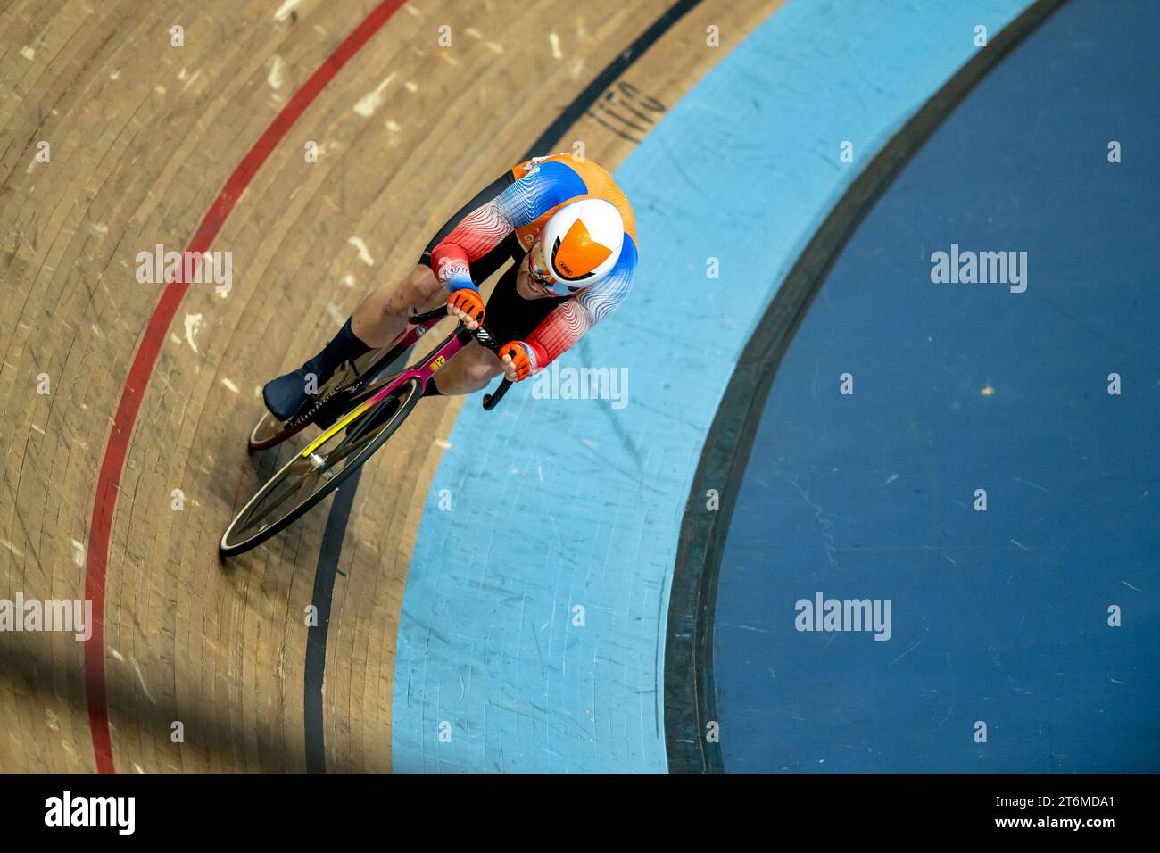 Roy Eefting Netherlands competing in the Men’s scratch race which he ...