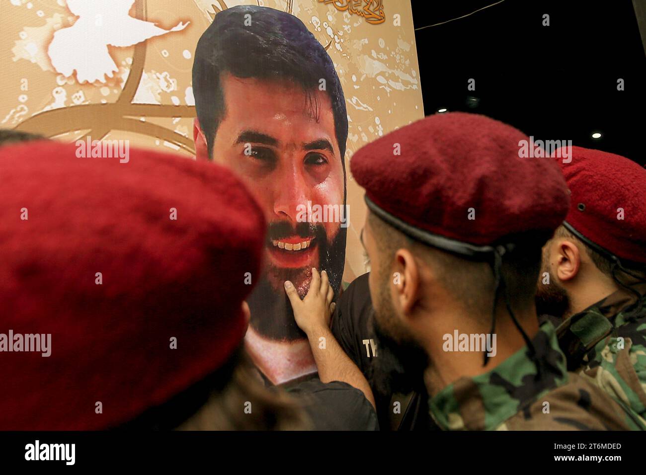 11 November 2023, Lebanon, Beirut: A Pro-Iranian Hezbollah militant ...
