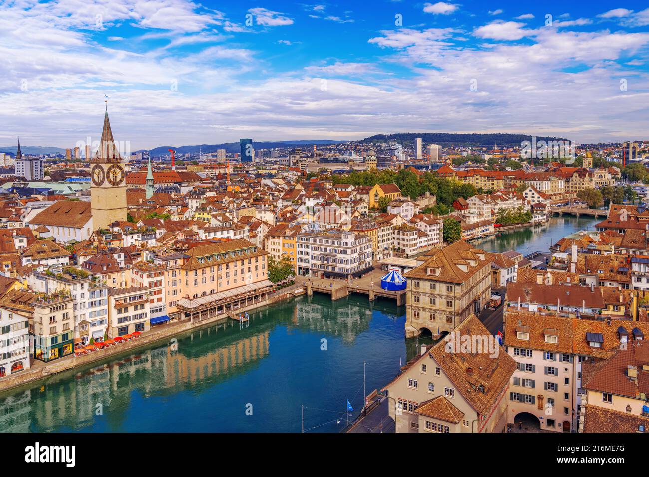 Zurich, Switzerland cityscape over the Limmat River Stock Photo - Alamy