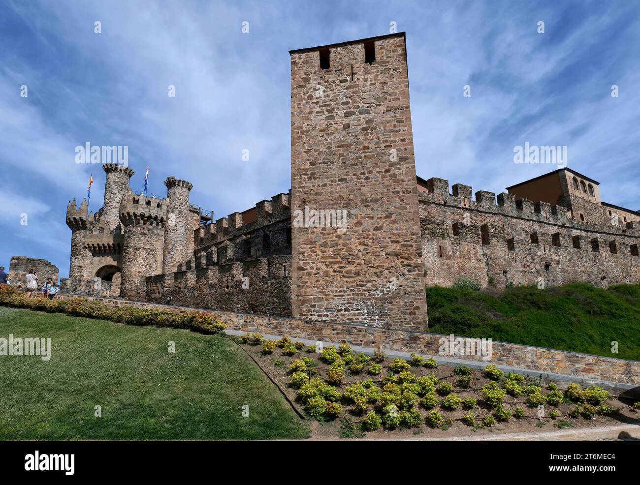 Los Templarios Castle, Ponferrada ,Castile & Leon , northwest Spain ...
