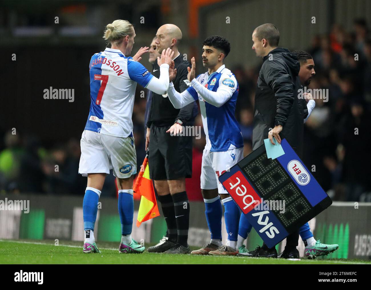 10th November 2023; Ewood Park, Blackburn, England; EFL Championship ...