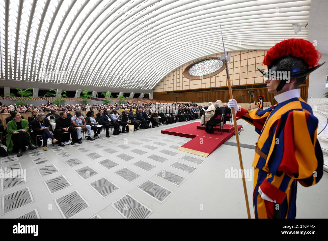 Italy, Rome, Vatican, 2023/11/11. Pope Francis meets with some of the ...