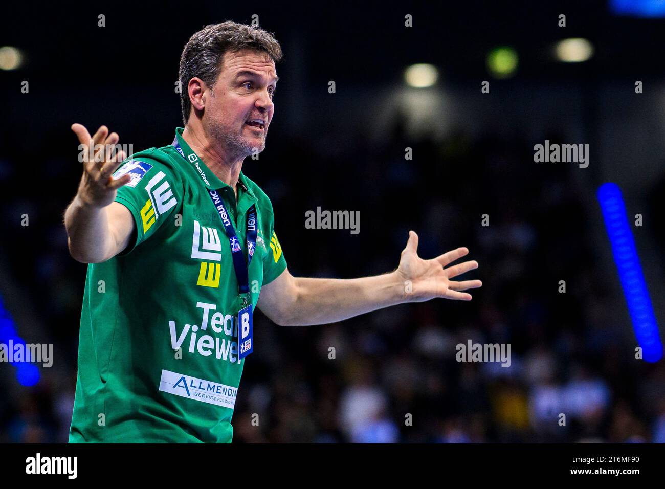 10 November 2023, Baden-Württemberg, Stuttgart: Handball: 1st ...