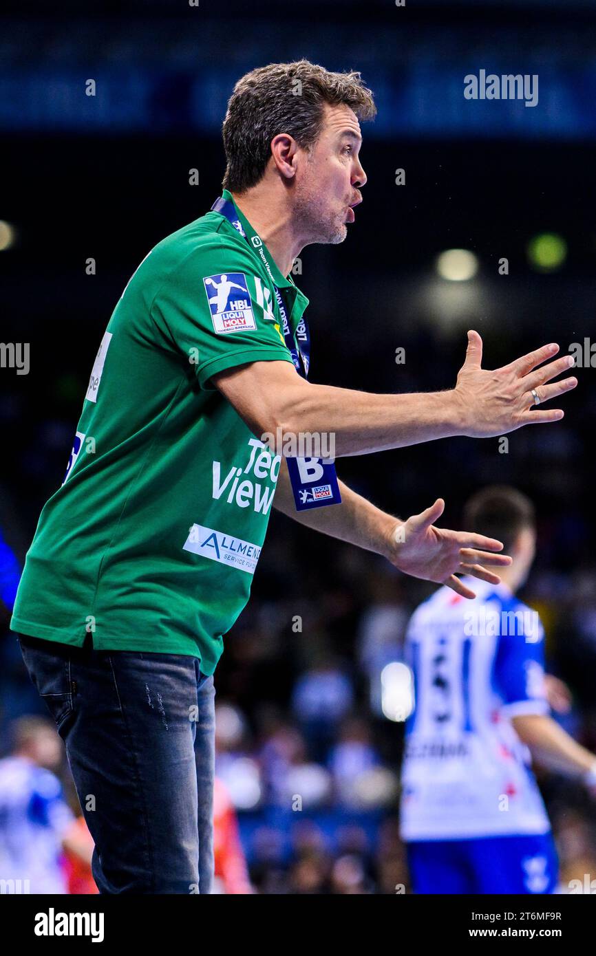 10 November 2023, Baden-Württemberg, Stuttgart: Handball: 1st ...