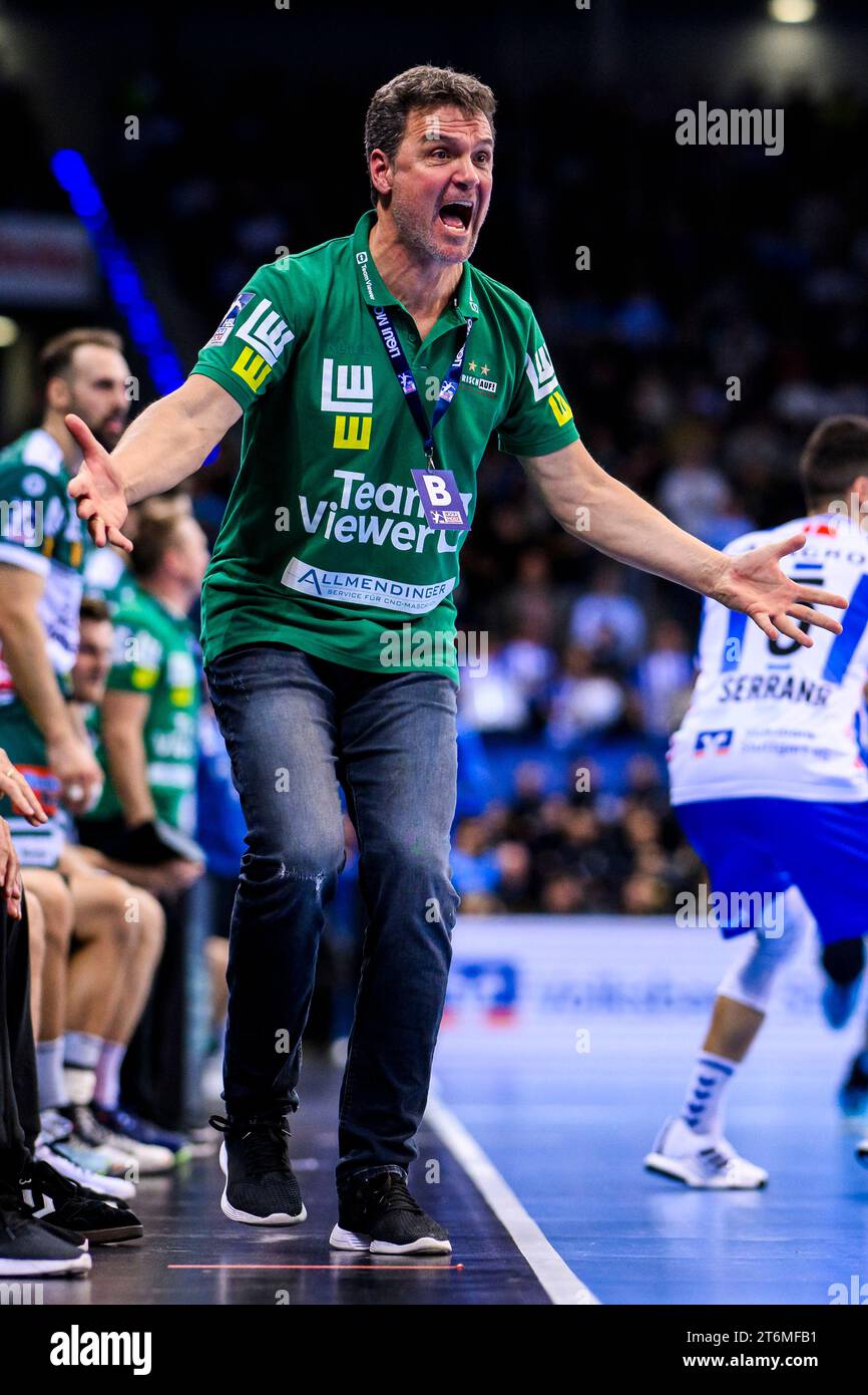 10 November 2023, Baden-Württemberg, Stuttgart: Handball: 1st ...