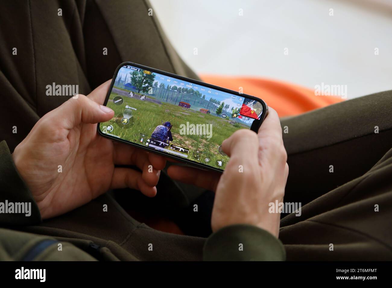 PUBG PlayerUnknowns Battlegrounds mobile iOS game on iPhone 15 ...