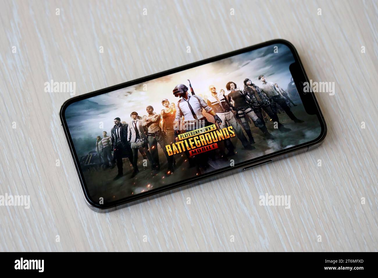 PUBG PlayerUnknowns Battlegrounds mobile iOS game on iPhone 15 ...