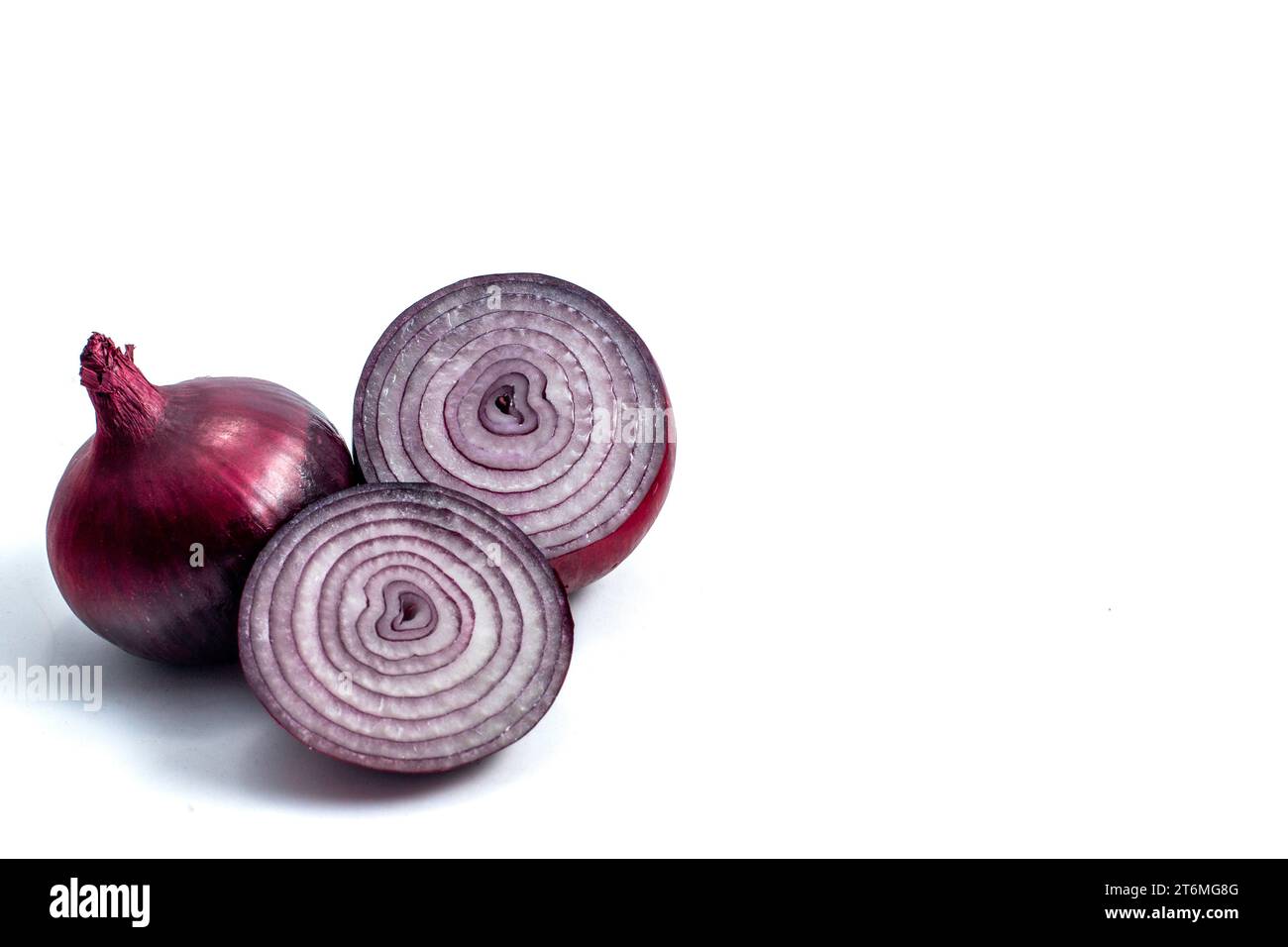 Red onion. Beautiful vegetables for a salad. Vegetables on a white ...