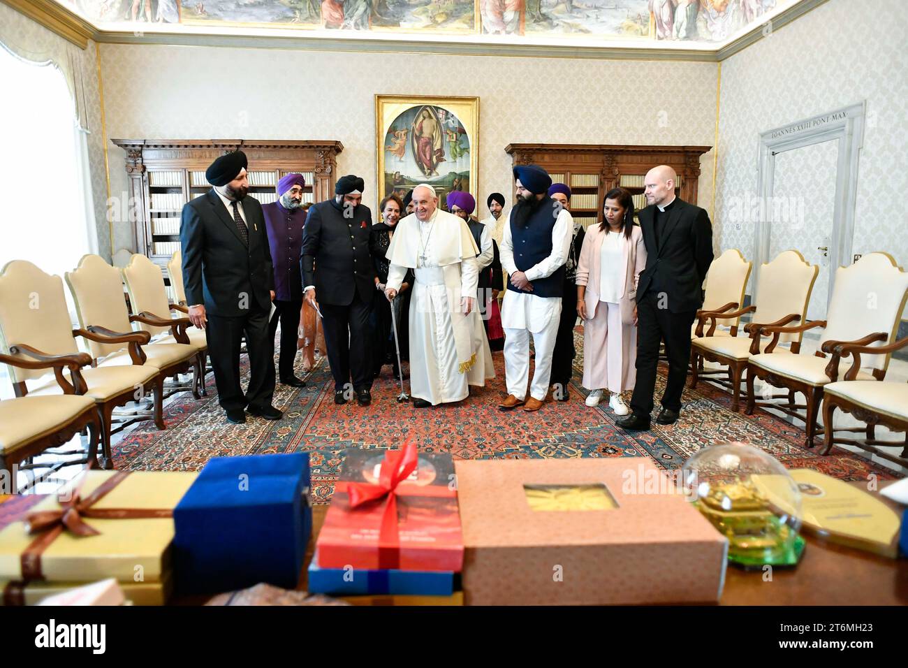 Italy, Rome, Vatican, 2023/11/11. Pope Francis receives in private ...