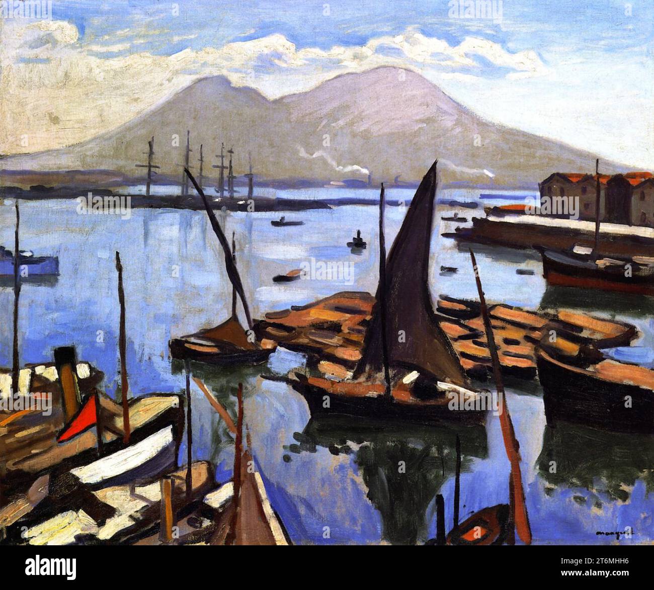 The Port of Naples 1909 by Albert Marquet Stock Photo - Alamy